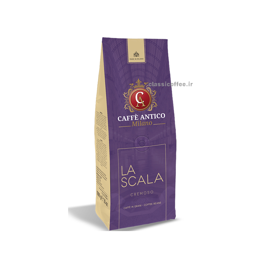 قهوه ایتالیایی لا اسکالا 1 کیلویی Caffe Antico LA SCALA - کافی کلاسیک